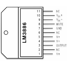 Texas Instruments Audio-Leistungsverst&auml;rker LM3886T