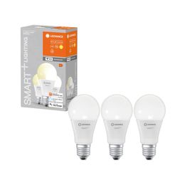 LEDVANCE LED-Lampe SMART+ WiFi Classic, A60, E27, EEK: F, 9,5 W, 1055 lm, 2700 K, Smart, 3 St&uuml;ck