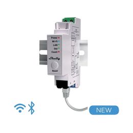Shelly WLAN-Stromz&auml;hler Pro EM 50A, 2x 50A Klemme, Wlan, Lan, BT