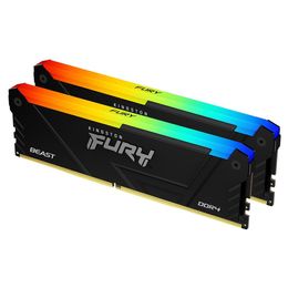 Kingston Arbeitsspeicher FURY Beast RGB Black XMP KF432C16BB2AK2/16 2x 8GB