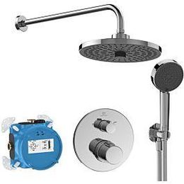 Ideal Standard Ceratherm T100 Armaturen Set A7671AA Unterputz-Brausethermostat, chrom