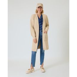 NYLAH by Franzi Knuppe Long-Cardigan mit Zopfmuster