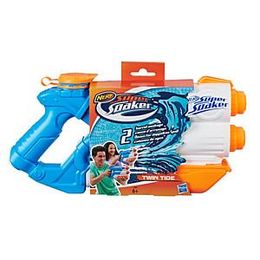 Hasbro Wasserpistole Nerf Super Soaker Twin Tide blau