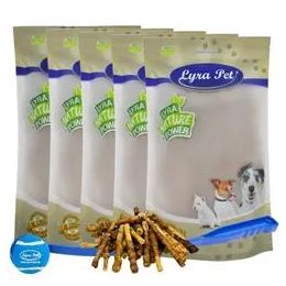 5 kg LYRA PET® Büffelsticks mit Rindfleischstreifen + Ballschleuder