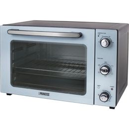 Princess - Mini-Backofen 01.112754.01.001, 45 l, 1800 w, Umluft, silber