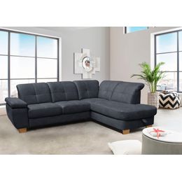 Ecksofa Alina "Karima", grau (basaltgrau gdu 29), B:277cm H:98cm T:219cm, Microfaser GDU (100% Polyester), Sofas, Ecksofa, inkl. R&uuml;ckenlehnenverstellung, wahlweise mit Bettfunktion und Stauraum