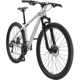 Mountainbike Bikestar Fahrräder Gr. 43cm, 29 Zoll (73,66cm), silberfarben für Damen und Herren, Kettenschaltung