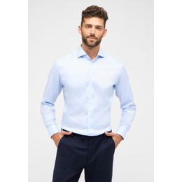 Langarmhemd Eterna "MODERN FIT" Gr. 39, Normalgrößen, blau (hellblau) Herren Hemden