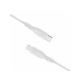 FIXED LIQUID Silicone cable USB-C/Lightning 0.5m White