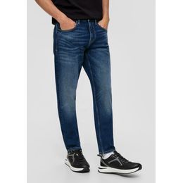 QS - Jeans Shawn / Regular Fit / Mid Rise / Tapered Leg, Herren, blau, Größe 31/32