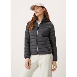 s.Oliver - Leichte Jacke mit Steppung und Stehkragen, Damen, schwarz, Größe 36