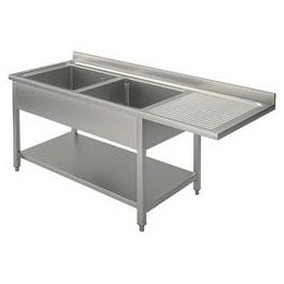 GastroHero Spülzentrum ECO 15x7 mit 2 Becken Links