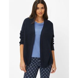 Brax Damen Strickjacke Style ANIQUE, Blau, Gr. 38