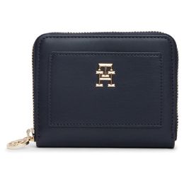 Geldbörse Tommy Hilfiger "Women TH DISTINCT MED ZA Wallets" blau (space blue) Kleinlederwaren