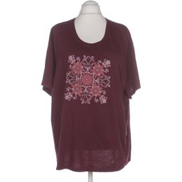 Ulla Popken Damen T-Shirt, bordeaux, Gr. 54