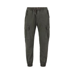 Jogginghose Alpha Industries "Alpha Industries Men - Pants Ripstop Jogger" Gr. L, Normalgrößen, grau (greyblack) Herren Hosen