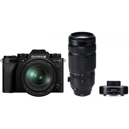 Fujifilm X-T5 schwarz + 16-80mm +100-400mm +TC 1,4