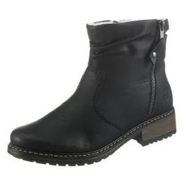 Winterstiefelette Rieker Gr. 42, schwarz Damen Schuhe mit Zierreißverschluss außen Bestseller