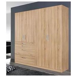 Kleiderschrank Rauch "Harburg Drehtürenschrank Schlafzimmerschrank mit viel Stauraum", braun (struktureichefarben hell), B:181cm H:197cm T:54cm, Schränke, Bestseller Schrank Garderobe im Schlafzimmer