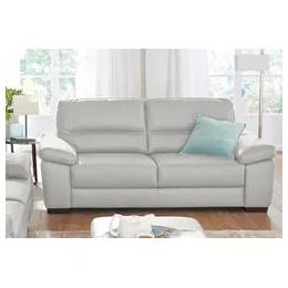 2-Sitzer Calia italia "Gaia, hochwertiges Ledersofa mit erstklassigem Sitzkomfort" Sofas Gr. B/H/T: 177 cm x 92 cm x 97 cm, Leder SORRENTO, braun (tortora) edles Design, in zwei hochwertigen Lederqualitäten