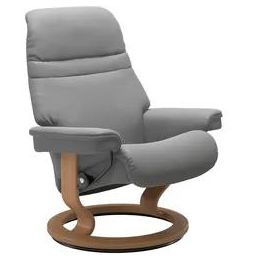 Relaxsessel stressless "Sunrise", grau (wild dove batick), B:79cm H:103cm T:73cm, Leder BATICK: BATICK ist ein leicht korrigiertes, durchgefärbtes und genarbtes Möbelleder, bei dem die meisten Unebenheiten und Spuren in der Regel entfernt wurden., Leder PALOMA: PALOMA ist ein durchgefärbtes Semianilin-Möbelleder mit natürlicher Narbung., ROHLEDER Stoff Q2 FARON: Ein fester zuverlässiger Bouclu00e9