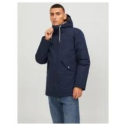 Jack & Jones Outdoorjacke JACK & JONES "JJLOOP PARKA JACKET" Gr. L, blau (navy blazer) Herren Jacken