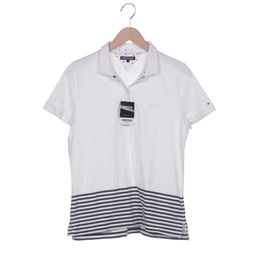 Tommy Hilfiger Damen Poloshirt, weiß, Gr. 44