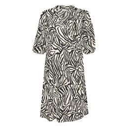 Kaffe CURVE Kleid 'Katrina' Damen Größe 48 schwarz / weiß Winterkleid