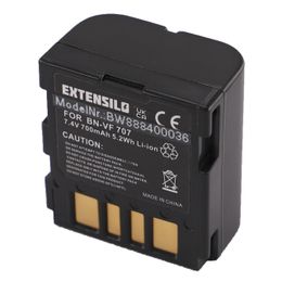Extensilo passend für JVC GR-D450EG, GR-D450E, GR-D450, GR-D360EX, GR-D370EX, Kamera-Akku Li-Ion 700 mAh, schwarz