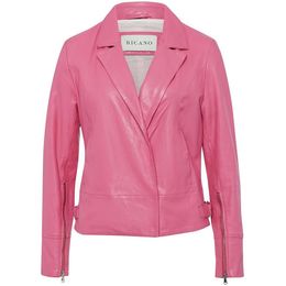 Lederjacke Talbot Runhof X PETER HAHN pink