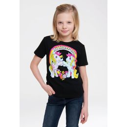 logoshirt Mädchen T-Shirt "My Little Pony", schwarz, Gr. 92, bedruckt, 100% Baumwolle, Shirts, im lizenzierten Originaldesign