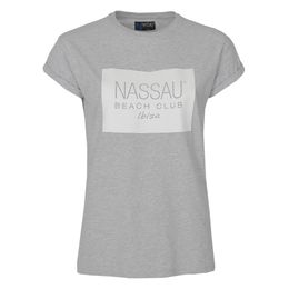 NASSAU BEACH Damen T-Shirt "NB231057", grau, Gr. M, 100% Baumwolle, Shirts
