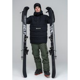 BULA Skijacke, schwarz, Gr. S, kariert, unifarben, 100% Polyester, Jacken, mit wasserdichter Funktion