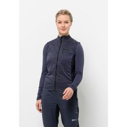 Jack Wolfskin Damen Funktionsweste "MOROBBIA ALPHA VEST W", grau, Gr. XL, 1. OBERSTOFF 100% POLYAMID 2. OBERSTOFF 88% POLYAMID, 12% ELASTHAN 1.FUTTER