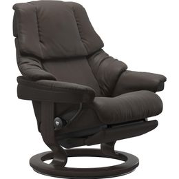 Relaxsessel stressless, B:79cm H:98cm T:78cm, braun, Leder BATICK: BATICK ist ein leicht korrigiertes, durchgefärbtes und genarbtes Möbelleder, bei