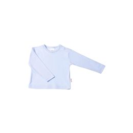 Liliput M&auml;dchen Langarmshirt, blau, Gr. 98, unifarben, 100% Baumwolle, Shirts, mit praktischen Druckkn&ouml;pfen