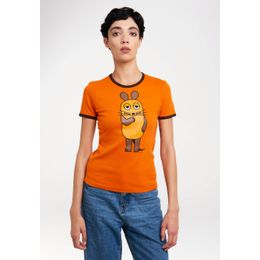 logoshirt Damen T-Shirt "Die Sendung mit der Maus - Die Maus", bunt, Gr. S, bedruckt, 100% Baumwolle, Shirts, mit lizenziertem Print