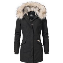 Navahoo Damen Wintermantel "Cristal", schwarz, Gr. XS, Oberstoff: 65% Polyester, 35% Baumwolle, Futter: 100% Polyester, Wattierung: 100% Polyester,