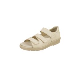 Natural Feet Damen Sandale "Casablanca", Gr. 37, beige, Leder, Schuhe, aus Glattleder