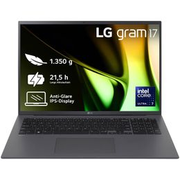 LG 17" Notebook mit Windows 11 Home Intel ​ Core Ultra⁷​ Prozessor ¹⁶ LPDDR⁵X​ RAM ¹TB SSD ¹⁷Z⁹⁰SG.AA⁷⁹G ¹⁷Z⁹⁰SG.AA⁷⁹G Laptop