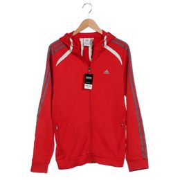 Adidas Herren Kapuzenpullover, rot, Gr. 48