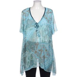 Ulla Popken Damen Bluse, blau, Gr. 48