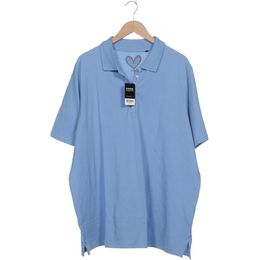 Ulla Popken Damen Poloshirt, blau, Gr. 50