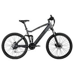 Zündapp E-Bike ZÜNDAPP "XFS" E-Bikes Gr. 48cm, 27,5 Zoll (69,85cm), schwarz (silber/lila) Pedelec, Elektrofahrrad für Damen u. Herren, MTB