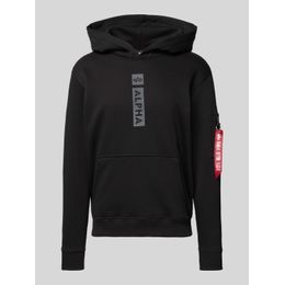 Alpha Industries Hoodie mit Reißverschluss- und Känguru-Tasche