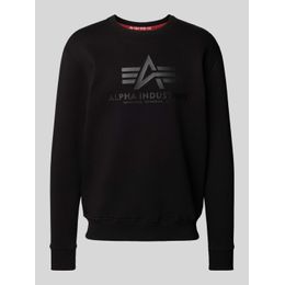 Alpha Industries Sweatshirt mit Rundhalsausschnitt