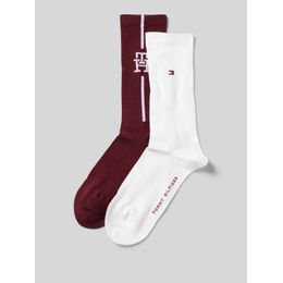 Tommy Hilfiger Socken mit elastischem Rippenbündchen im 2er-Pack