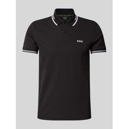 BOSS Green Slim Fit Poloshirt mit Label-Print Modell 'Paul'