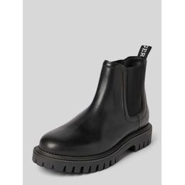 Tommy Hilfiger Lederboots mit strukturierter Sohle