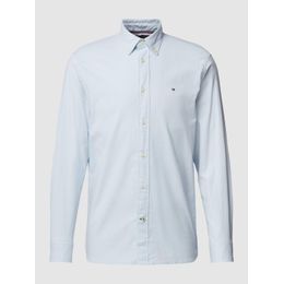 Tommy Hilfiger Slim Fit Freizeithemd mit Button-Down-Kragen Modell 'OXFORD'